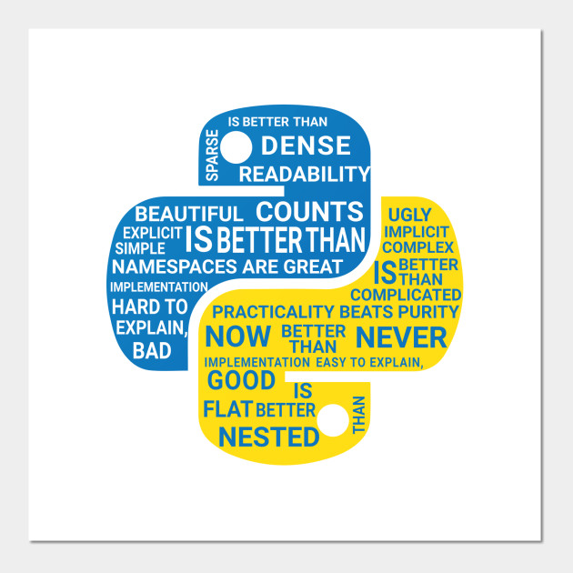 The Zen Of Python Programmers - Python - Posters and Art Prints | TeePublic